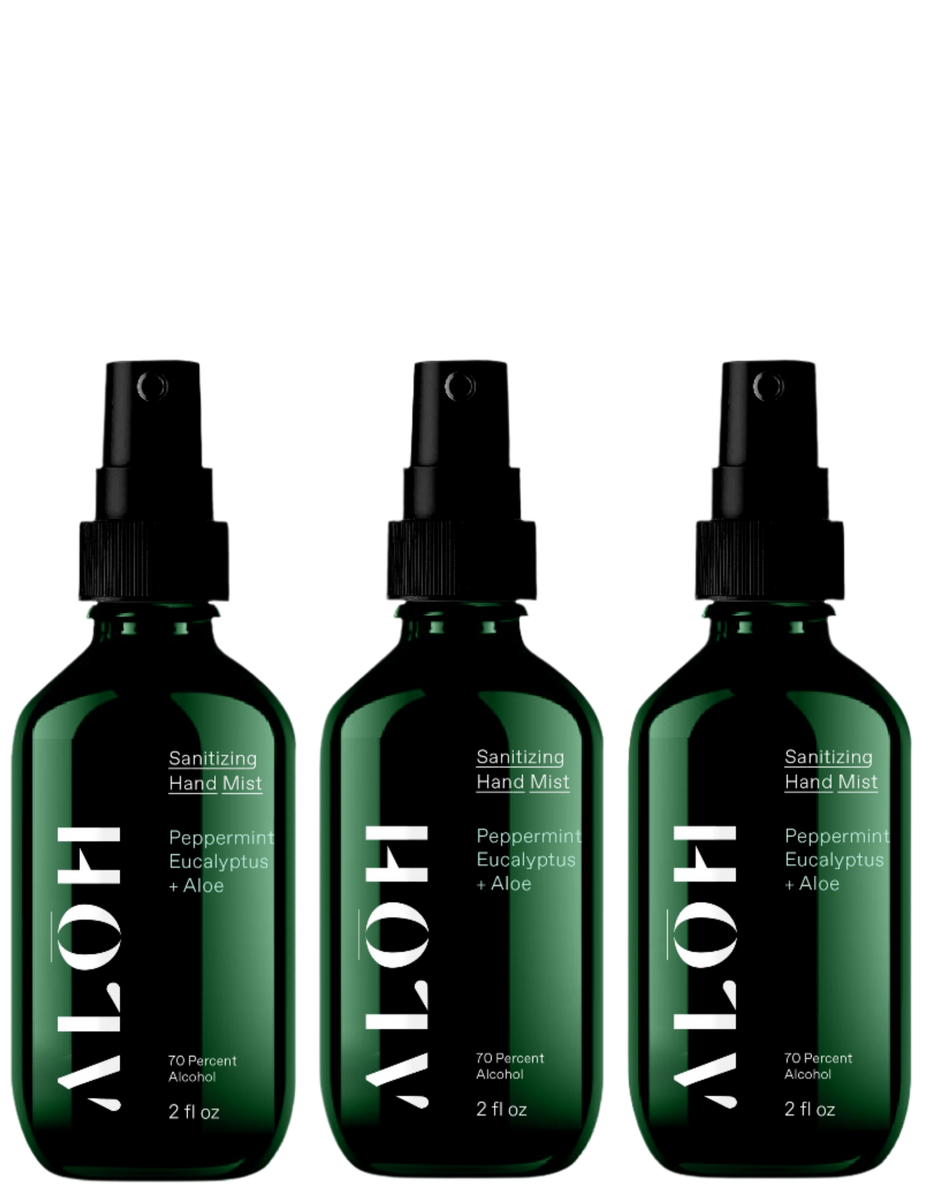 Sanitizing Hand Mist Peppermint Eucalyptus + Aloe – ALŌH